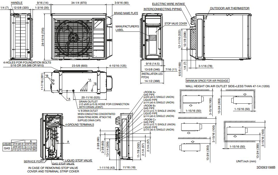 Ductless Mini-Split Systems 24K, 18 SEER, Outdoor Heat Pump, Multi-Zone ...