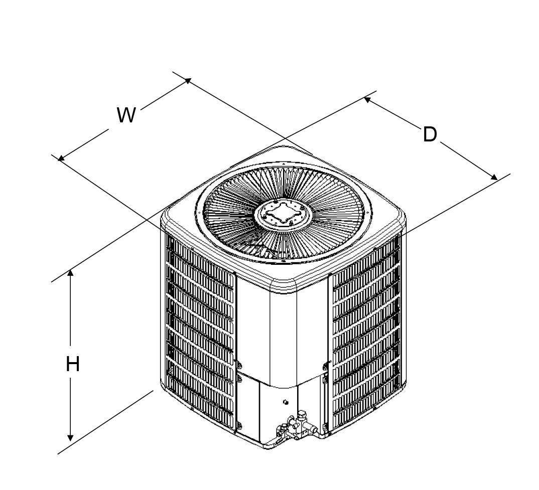 Air Conditioning Condensing Unit 20 SEER, Variable-Speed, Inverter ...