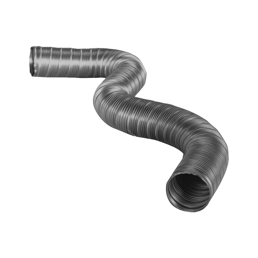 Conduit Connector, Flex Duct, Round, 4 in, Galv Steel