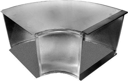 HVAC Duct, Crossbroke, 60 in LG, 12 in WD, 8 in HT