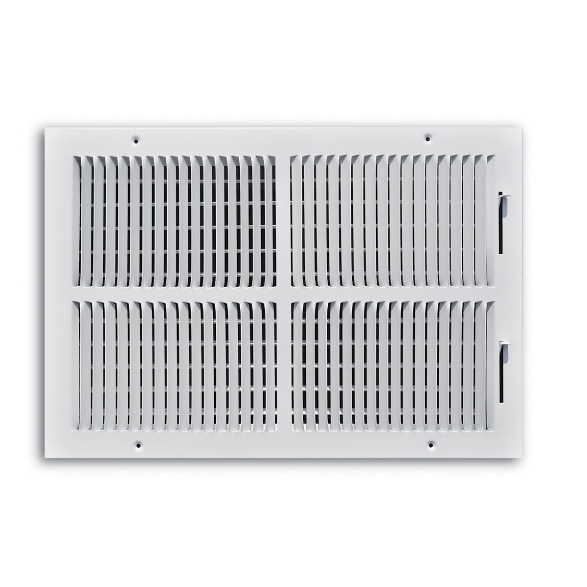 Ceiling Register, 2-Way Stamped, 16 in x 8 in, Steel, White