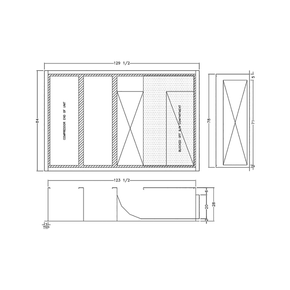 Horizontal Curb End Discharge Roofed In