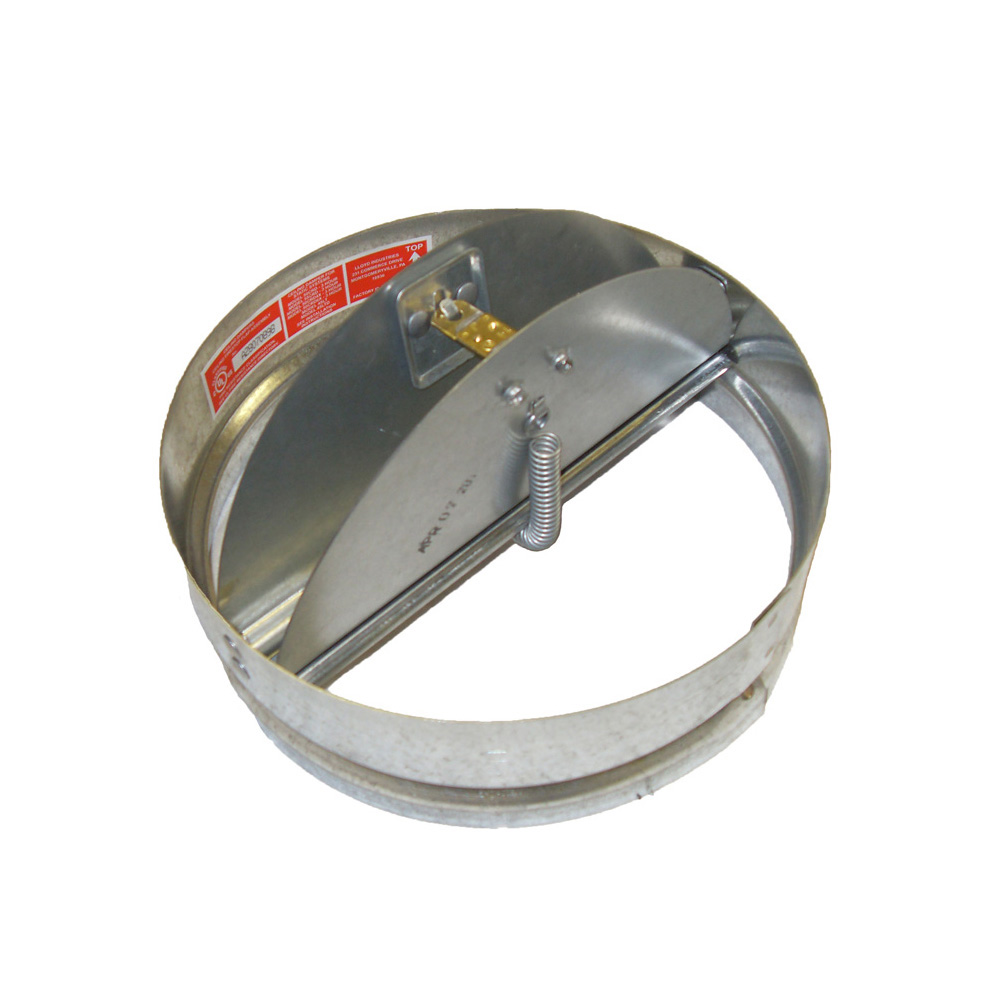 Duct Damper, Round Ceiling, 5 in Dia, Meets UL