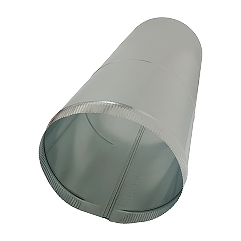 Duct Pipe, Round, Snap Lock, 14 in, 3 ft LG, 28 gauge THK