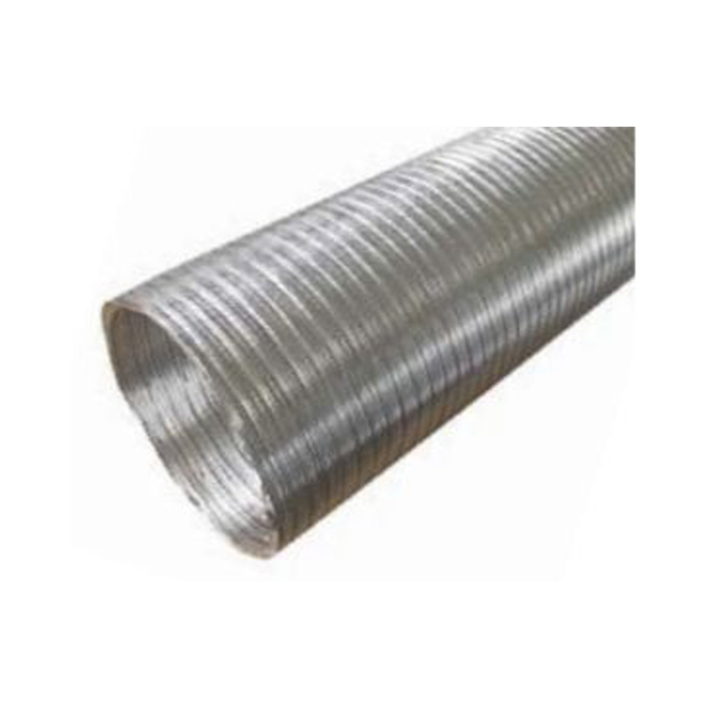 Pipe, Semi-Rigid Alum Duct, 4 in, 10 ft LG, Alum