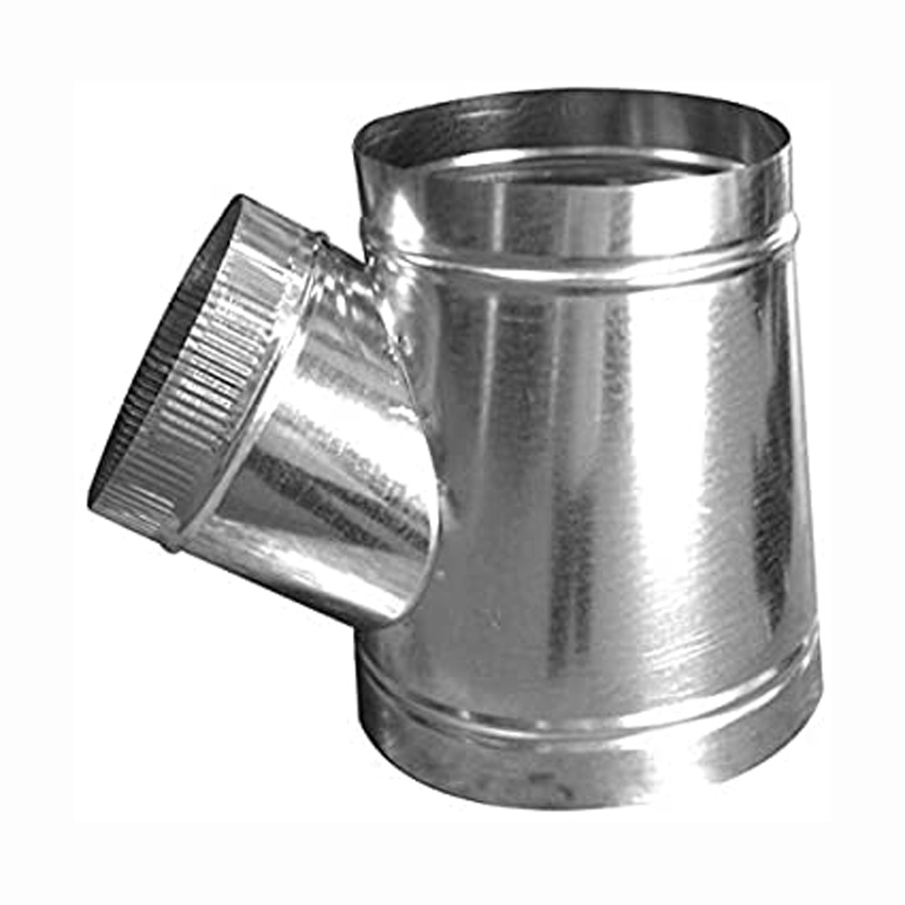 Duct Wye, Tee Sealed, 12 in x 10 in x 4 in, 26 gauge THK