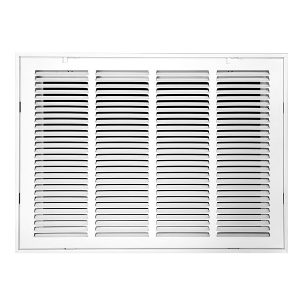 Filter Grille, Stamped Removable Face Return Air, 12 in WD