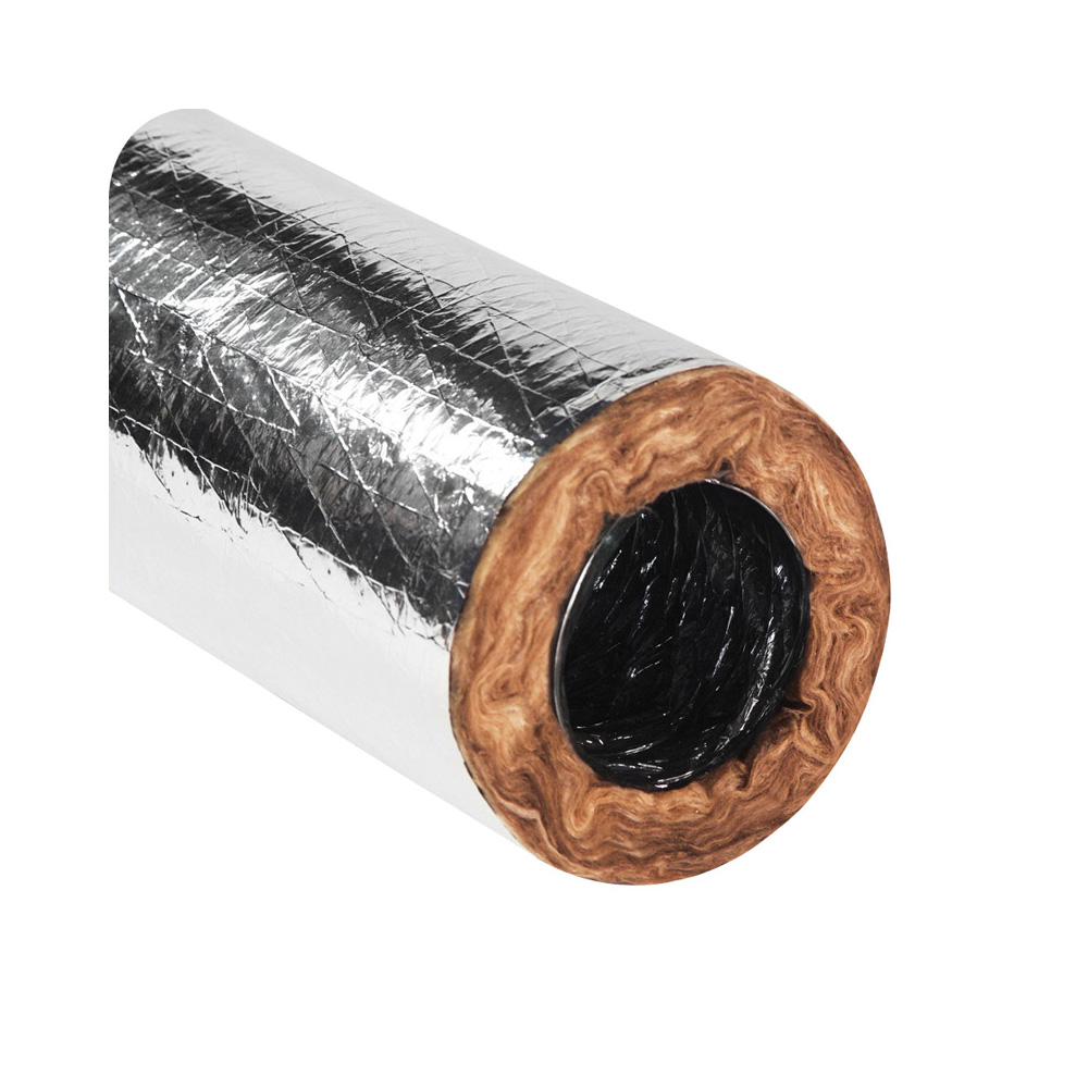 Flexible Duct, Air Rip-Stop, 18 in Dia, 25 ft LG, R6, Round