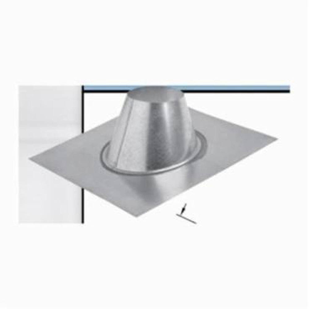 Duct Flashing, Adjustable Roof, 5 in, Alum