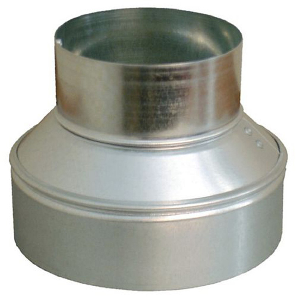 Duct Reducer, Non Crimped, 12 in x 8 in, 5 in LG, 28 gauge