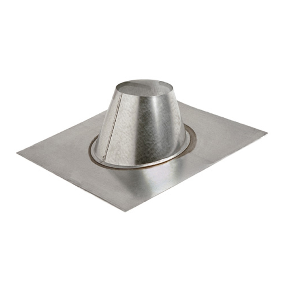 Duct Flashing, Adjustable Roof, 6 in, Alum