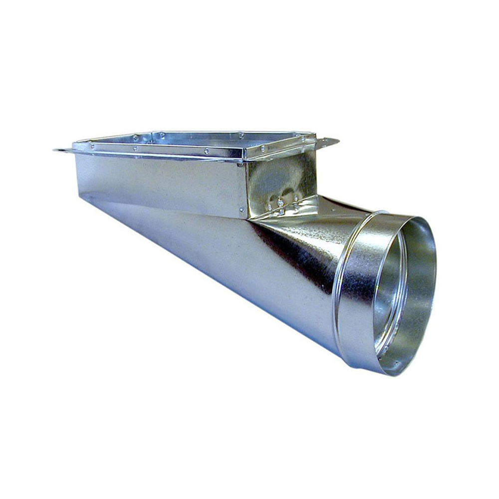 Duct Boot, End Register, 7 in Dia, 6 in WD, 12 in LG