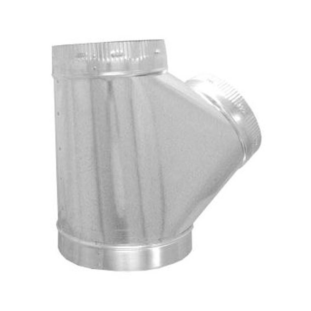 Duct Wye, Full Flow, Single Wall, 10 in x 7 in x 7 in