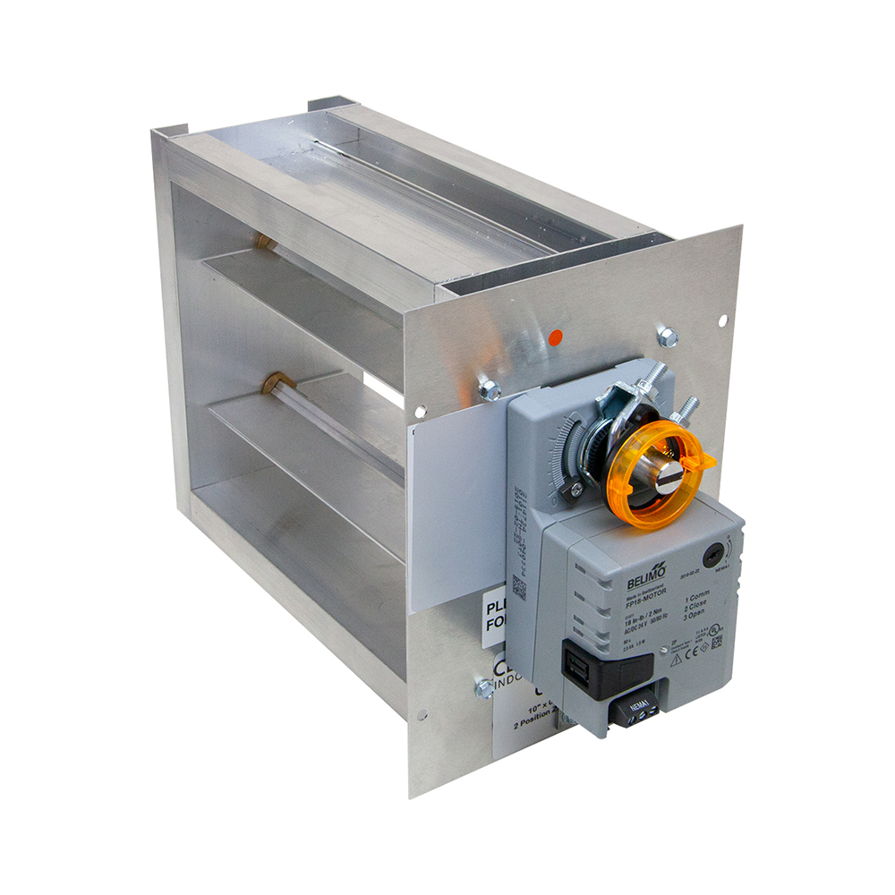 Zoning Damper, 3-Position, 24 VAC, 10 in LG, 24 in WD