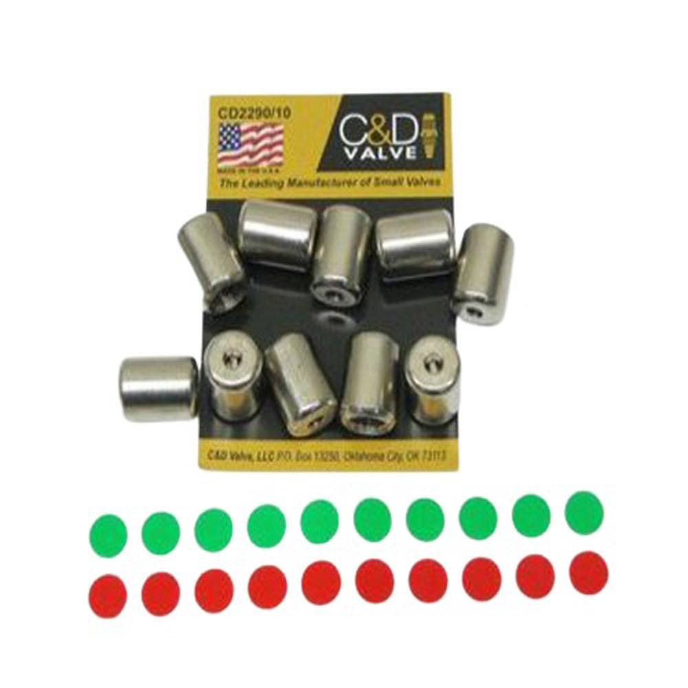 Locking Cap, Refrigerant Safety, Flare, Brass, Silver