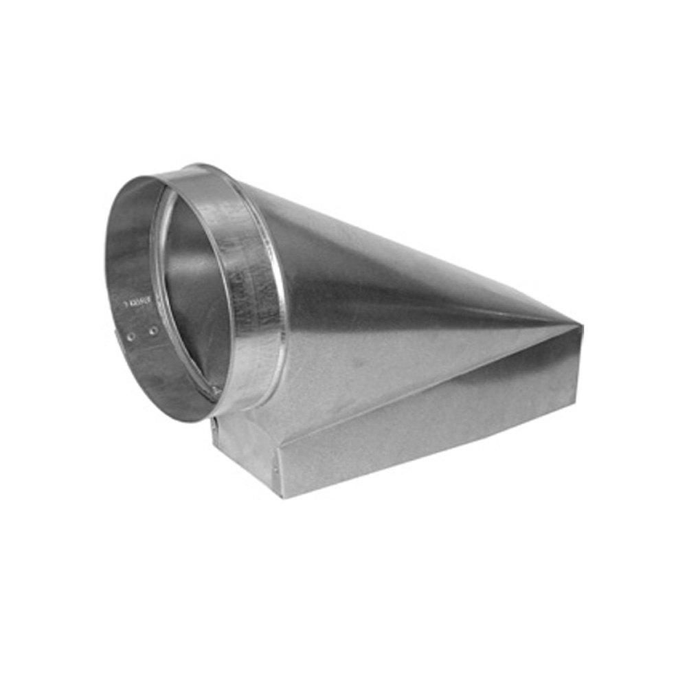 Duct Boot, HVAC Rectangular to Round End Bulk, 4 in Dia