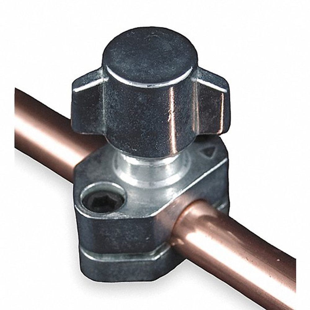 Valve, Line Piercing, 0.25 to 0.375 in, 500 psi, Alum