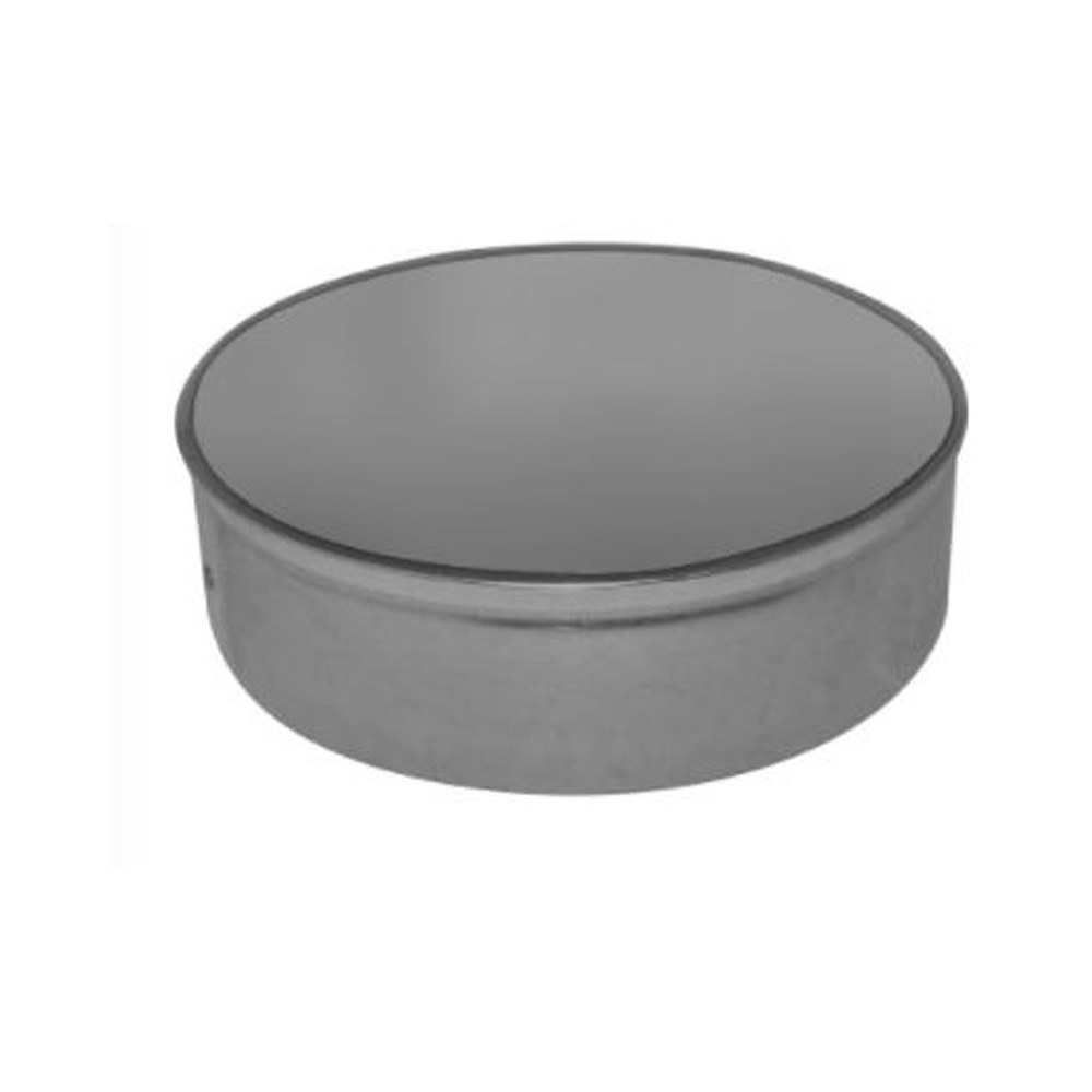 End Cap, Spiral, 6 in, 26 gauge THK