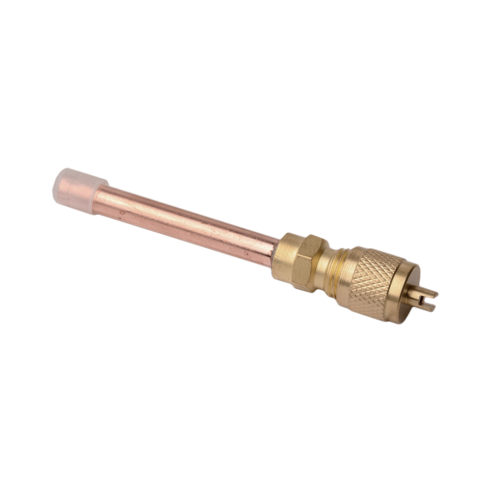 Tube Fitting, Access, Extension, 1/4 in, Copper and Brass