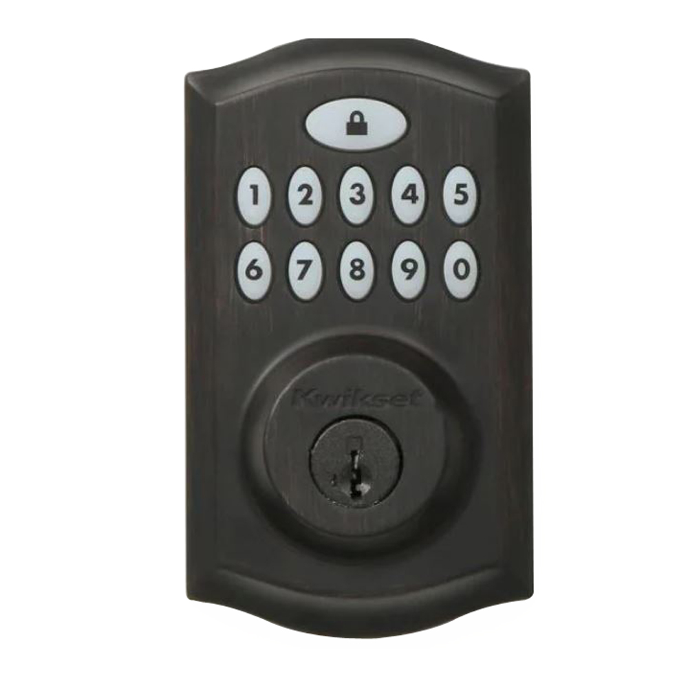 Door Lock, Smartcode Electronic, Deadbolt, 4.5 in HT, Bronze