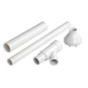 Vent Kit, Concentric, 2 in x 16 in, 33 in LG, PVC, Meets UL
