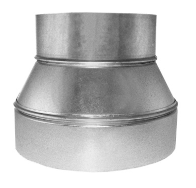 Duct Reducer, Tapered, 12 in x 10 in, 5.5 in LG, 30 gauge