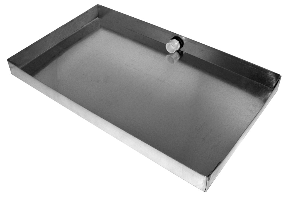 Drain Pan, 30 in WD, 60 in LG, 26 gauge THK
